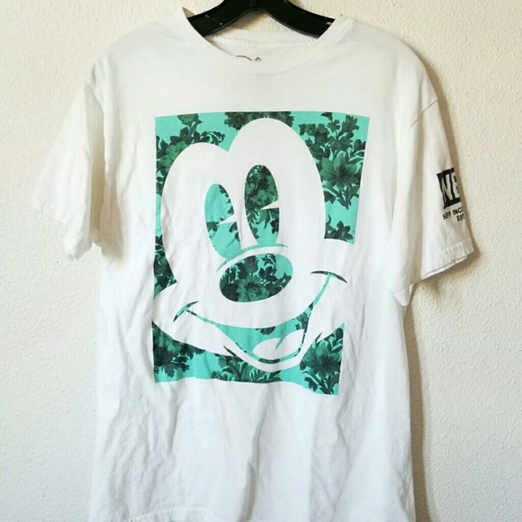 Neff | Shirts | Neff X Disney White Mickey Mouse Tee | Poshmark